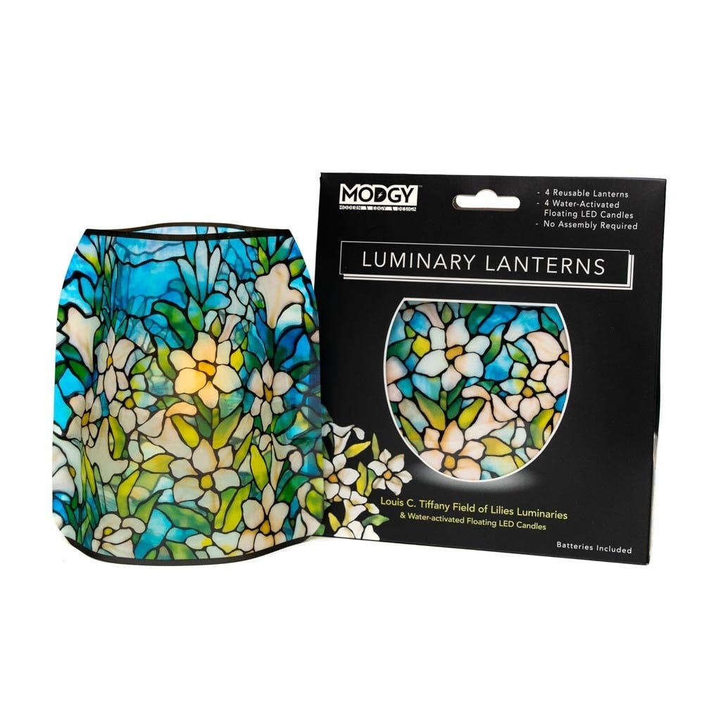 Modgy - Luminary Lantern - Louis C. Tiffany Field of Lilies | Blank ...